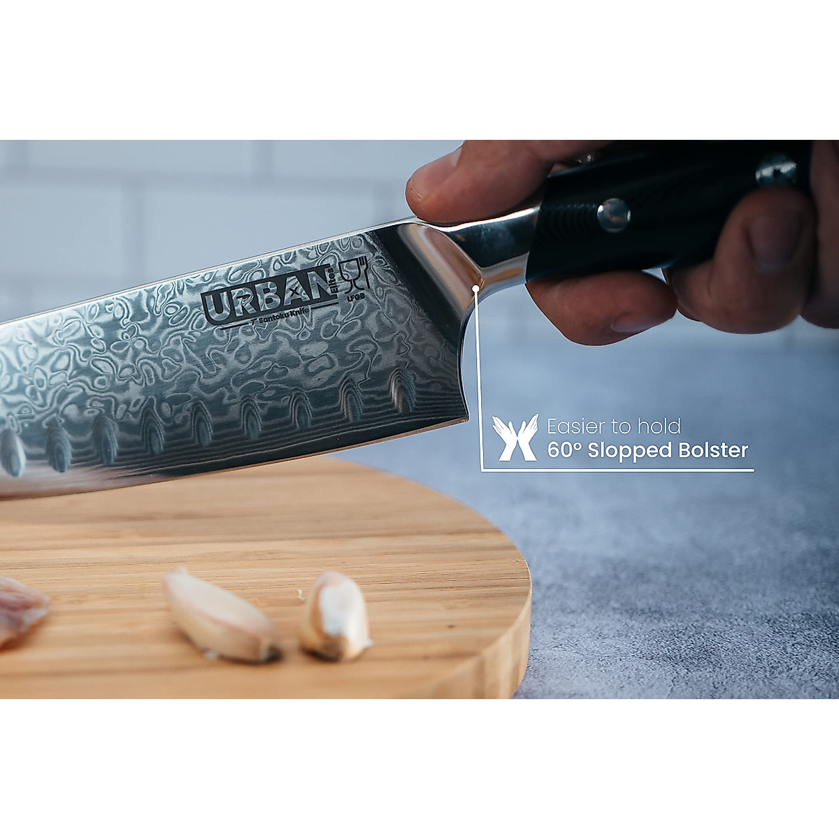 UrbanXElites Damascus Knife Chef Knife set - 4 Real Damascus Professional knife sets for chefs with Japanese knife VG10 Steel, Professional damascus knife set | Full Tang G10 Handle | Gift Box