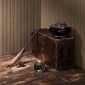 Aromatique The Smell of Tree Glass Cube 12 oz Scented Jar Candle with Metal Medallion for Home Décor and Gift