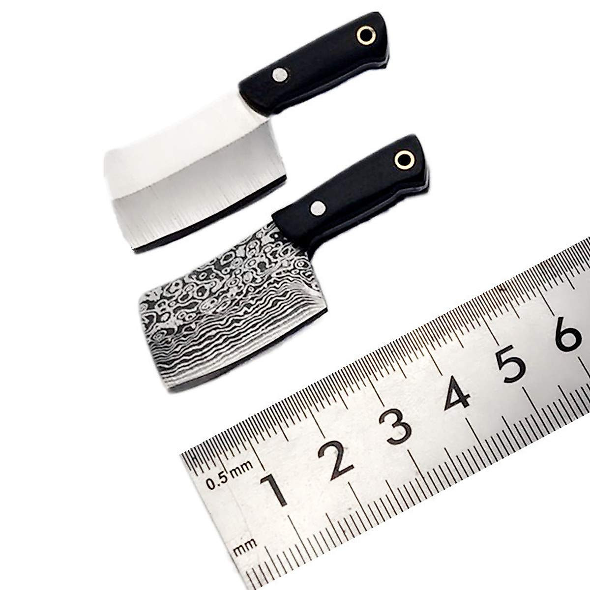 KOWAKA EDC Tool Mini Knife, Small Pocket Keychain Neck Blade Chef Knife (1)