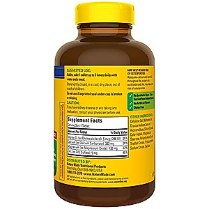 Nature Made Calcium, Magnesium Oxide, Zinc with Vitamin D3 helps support Bone Strength, Tablets, 300 Count