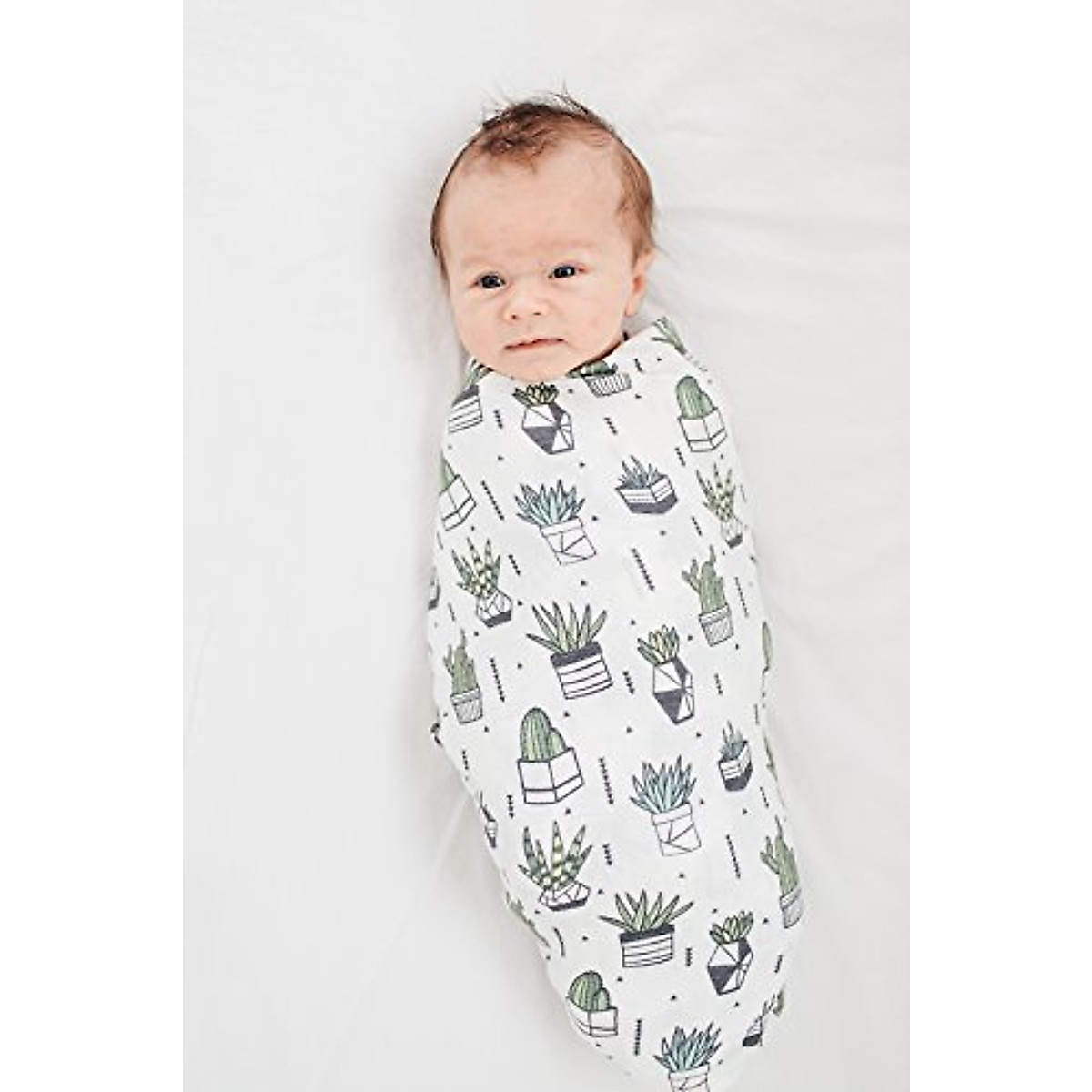 Large Premium Knit Baby Swaddle Receiving Blanket "Shiloh" by Copper Pearl