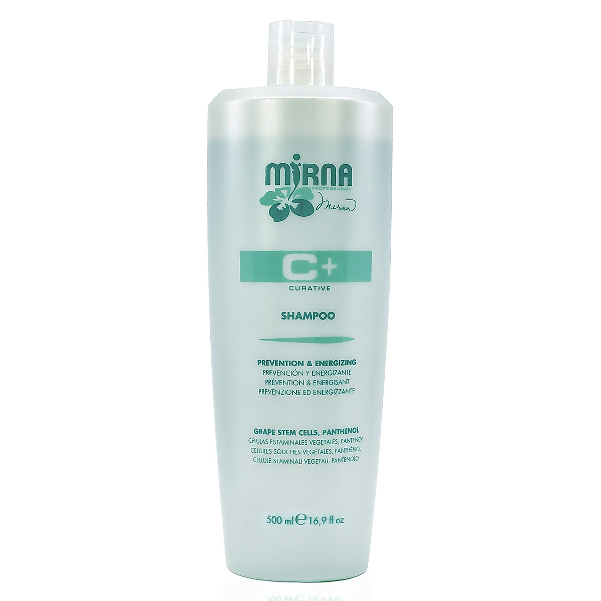 Mirna Professional Prevention & Energizing, Anti Hairloss Shampoo. Infused with Grape stem cells, Panthenol, No Sulphate, Gluten Free, No Paraben, and No SLS. Unisex Item. 500ml / 16.9oz