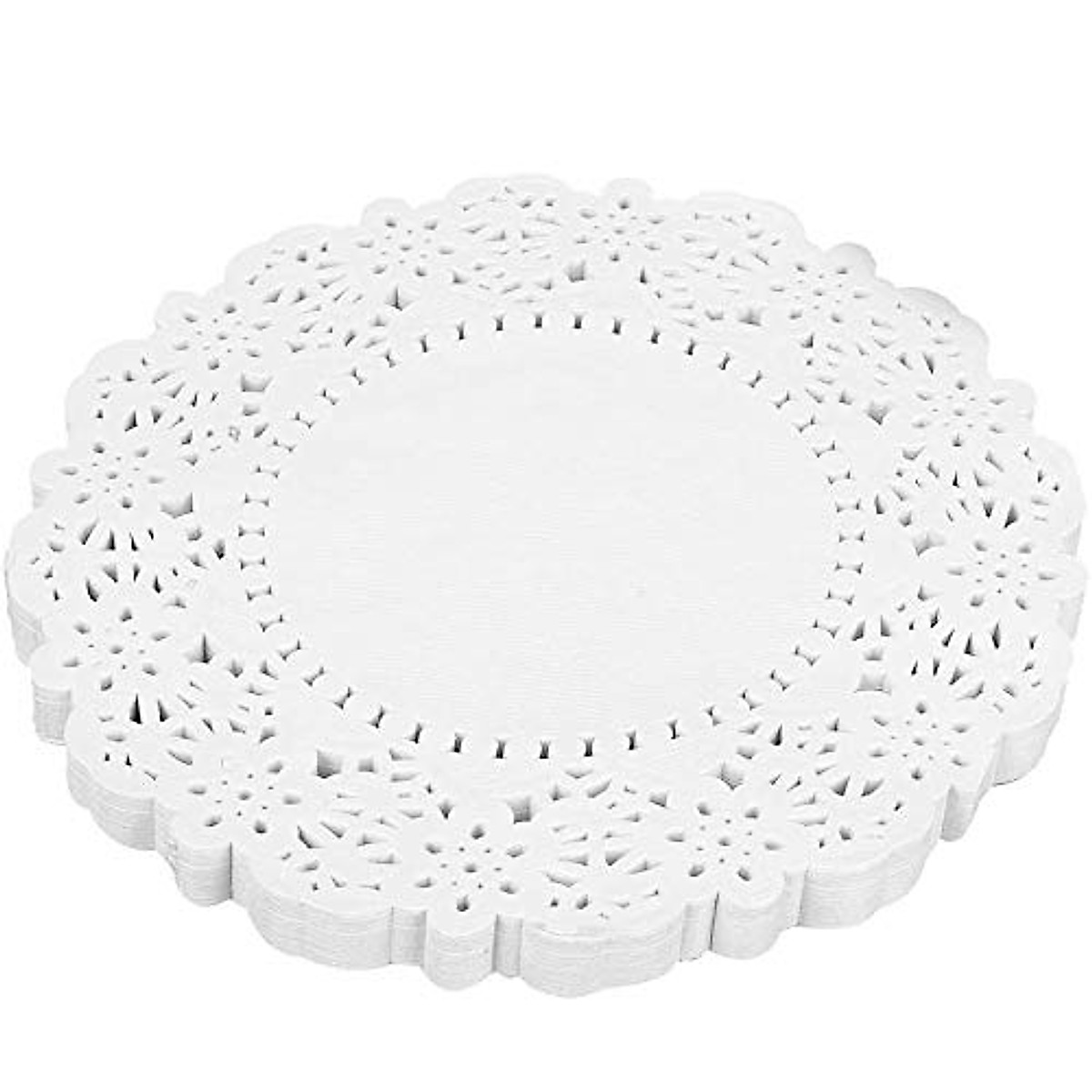 150 pcs White Lace Paper Doilies Oil-absorbing Decorative Tableware Papers Placemats Baking Tools Accessories