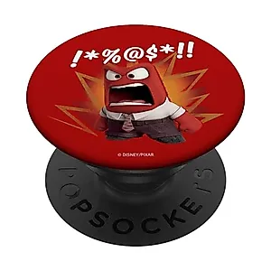 Disney Pixar Inside Out Anger Curse Word PopSockets Standard PopGrip