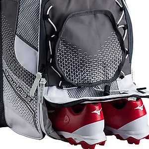 Rawlings | IMPULSE Backpack Equipment Bag | Baseball/Softball | White