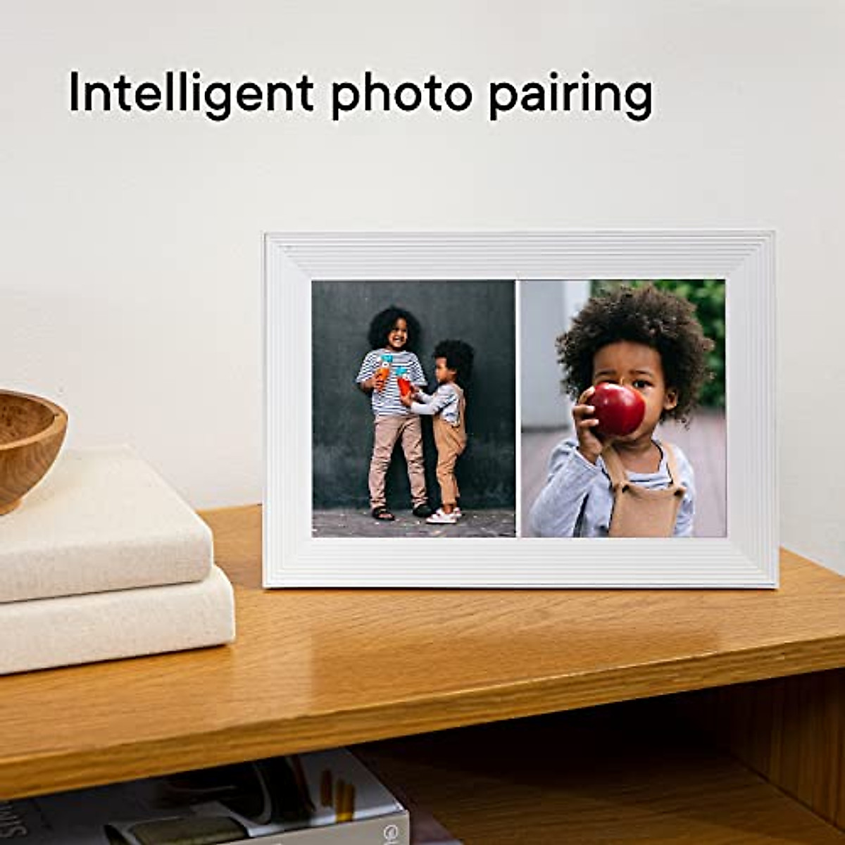 Aura Carver Luxe WiFi Digital Picture Frame, 10.1”, Add Photos with Aura App, Free Unlimited Storage - Easy to Use - Plays Videos - The Best Digital Photo Frame - Sea Salt