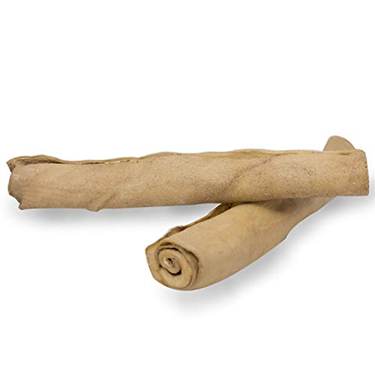 Cadet Premium Grade Beef Hide for Dogs, Long Lasting Rawhide Retriever Rolls, Single Ingredient Dog Chews, Peanut Butter Flavor, 10 Inch (4 Count)