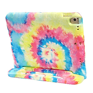 HDE iPad 9th Generation Case for Kids Shockproof iPad Cover 10.2 inch with Handle Stand fits 2021 9th Gen, 2020 8th Gen, 2019 7th Gen Apple iPad 10.2 - Tie Dye