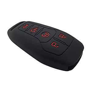 REPROTECTING Silicone Rubber Key Fob Cover Compatible with 2013-2018 Ford Edge Explorer F-150 F-250 Super Duty F-350 Super Duty Fusion Mustang Lincoln MKX M3N-A2C31243300