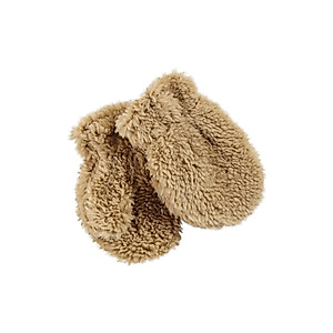 Hudson Baby Unisex Baby Trapper Hat, Mitten and Bootie Set, Tan Bear, 6-12 Months