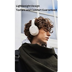 Edifier W820NB Plus Over-Ear Active Noise Cancelling Headphones, Clear Calls with Deep Noise Reduction,Bluetooth Headphones with LDAC for Hi Res Wireless Audio Comfortable Fit, Bluetooth 5.2 Black