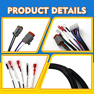 CLUBRALLY Golf Cart Control Wiring Harness for Club Car DS-Black Controller#1510-5201, DS Complete Vehicle Wiring Harnesses,OEM#102196601