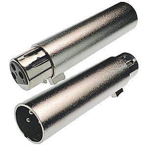 CESS XLR Male to XLR Female Cable Extension Extender Connector (jcx) (2 Pack)