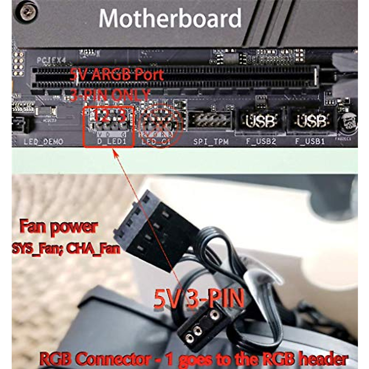 Cooler Master MasterFan MF140 Halo Duo-Ring Addressable RGB Lighting 140mm Fan, Absorbing Rubber Pads, PWM Static Pressure for 5V 3-Pin ARGB,NOT Work with 4-pin RGB or RGB+12V (Gen-2 MF140 Halo)