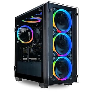 Empowered PC Stratos Micro Gaming Desktop - AMD Ryzen 7 5700G, 16GB DDR4 RAM, 512GB NVMe SSD, WiFi, Windows 11 Home - Business Professional Student Computer