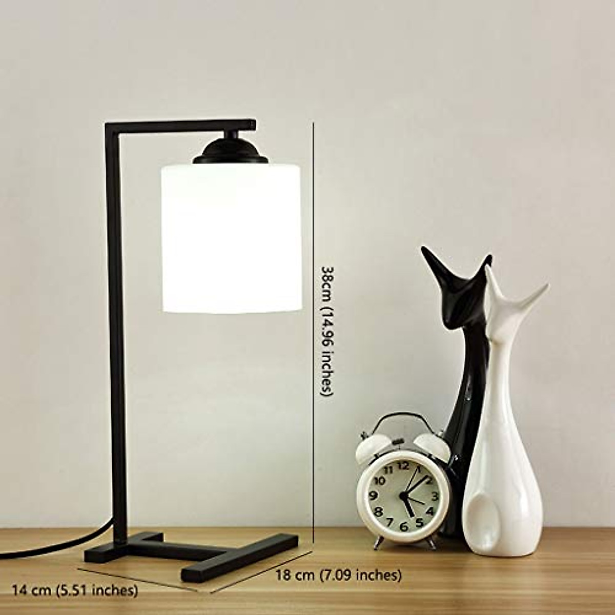 Useful Modern LED Table Lamp Replaceable E27 Bulb Metal Bedside Desk Lamps Nightstand Lamp for Reading Living Room Bedroom Office Study Desk lamp