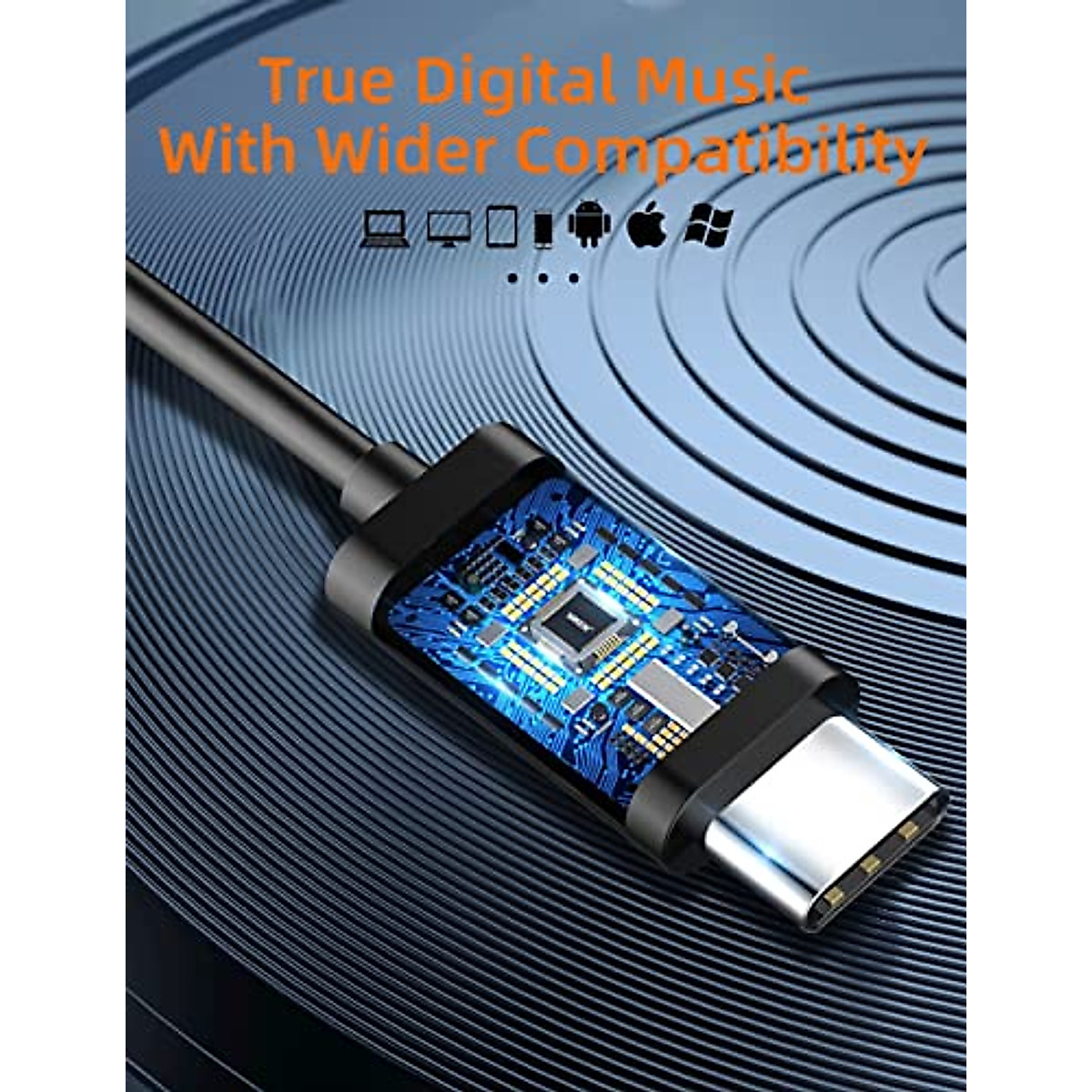 MAS CARNEY TI3 Wired USB Type C Headphones, USB C Earbuds, in-Ear Earphones with Microphone for Samsung S20, Huawei P30 P40, Oppo, Honor, Google Pixel and Other Smartphones with Type-C Interface