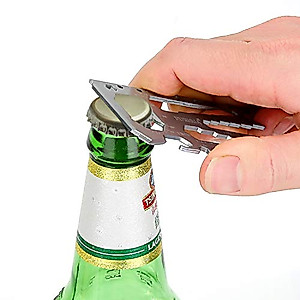 Furhua Multitool Credit Card Sized Pocket Tool, 42-in-1 Wallet Multi Tool Card - Gifts for Dad, Husband, Men - Bottle Opener | Cord Cutter | Screwdriver | Ruler | Scraper etc.