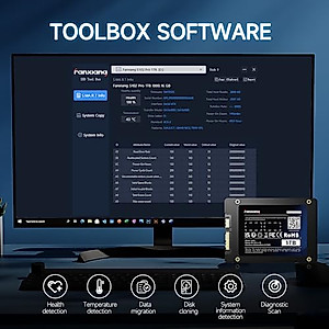 fanxiang SSD 2TB Internal Solid State Drive SATA III 6Gb/s 2.5", 3D NAND, SLC Cache, Up to 550MB/s, Compatible with Laptops and PC Desktops(S101)