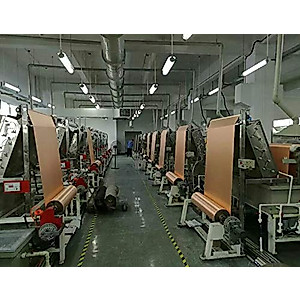 Amradield Copper Fabric Blocking RFID/RF-Reduce EMF/EMI Protection Certified Material Blocks RF Signals (WiFi, Cell, Bluetooth, Radiation Shielding) Golden Color 39"x43" inch