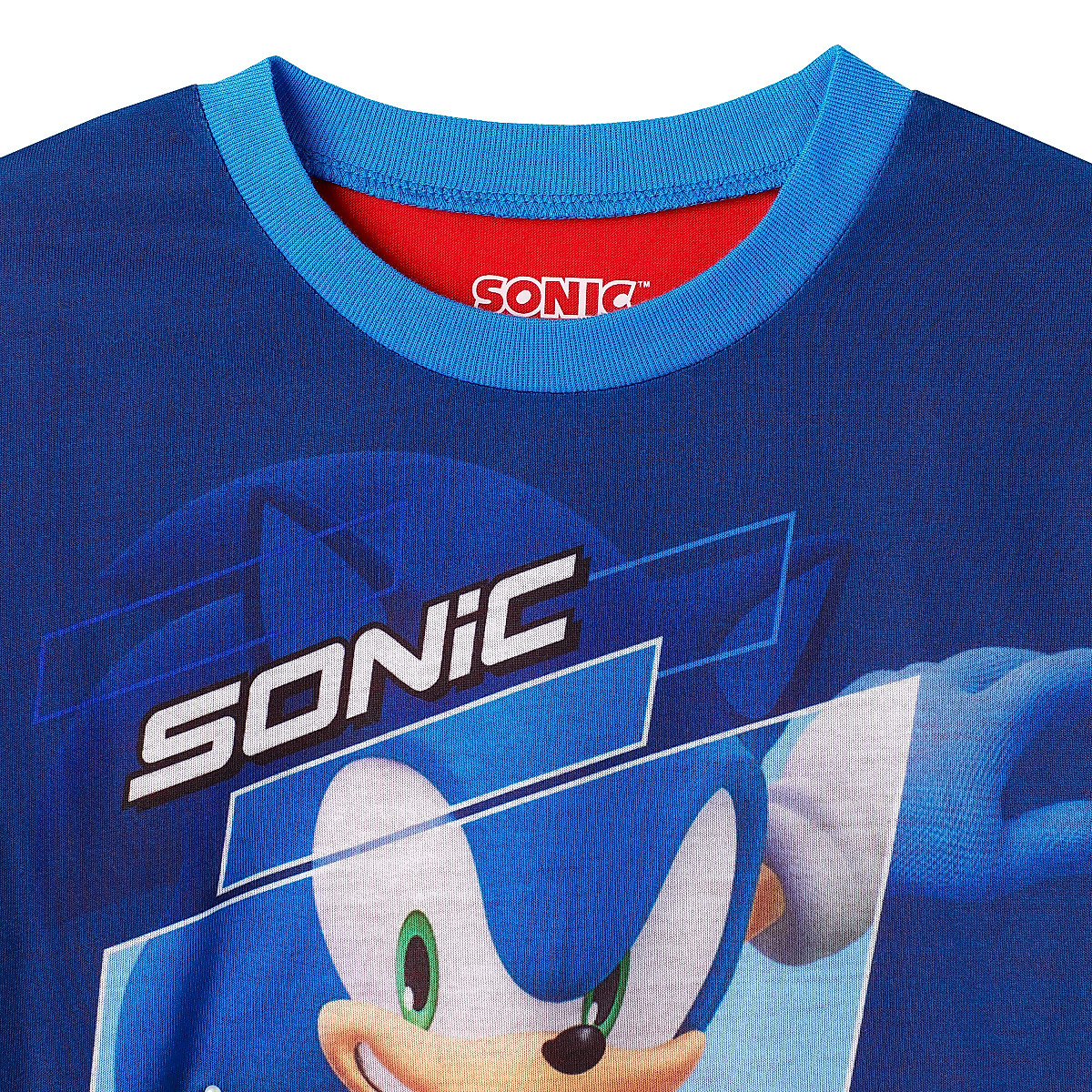 Sonic The Hedgehog Boys Pajamas for Kids 4 Piece Sleepwear Sets for Boys Pajama Bottoms and Sleep Shirts Red-blue