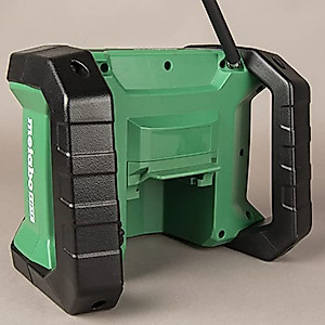 Metabo HPT 18V MultiVolt™ Cordless Bluetooth Radio | Tool Only - No-Battery | 18 Hour Runtime | AM/FM | 9 Presets | AC Adapter Included | Lifetime Tool Warranty | UR18DAQ4