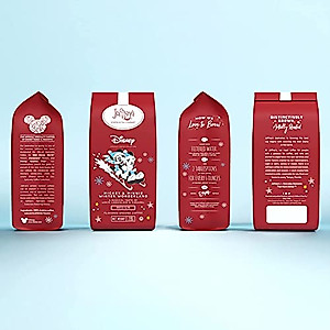 Joffrey's Coffee & Tea Company Disney Mickey Minnie Winter Wonderland, Specialty Collection, Artisan Medium Roast Coffee, White Chocolate Caramel Flavored Drip Brew (Ground, 11 oz)