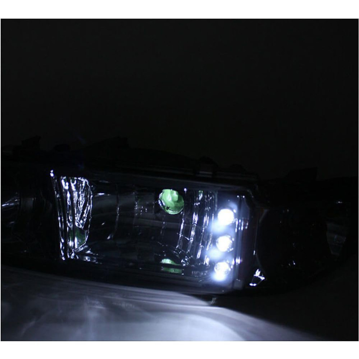 HH Building 1pc Headlight Front Left Right Driver Passenger Side Smoked Lens Chrome Housing Smoke Headlights/Corner Lamps 5976555 5976556 5_HD-ON-CCP91-1PC-LED-SM