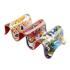 Prepara Multiple Taco Holder, Red, Holds 3 Tacos