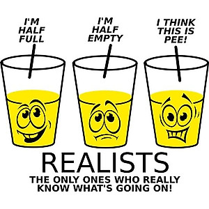 CafePress Glass Half Full Empty Pee Funny T Shirt Mug Ceramic Coffee Mug, Tea Cup 11 oz