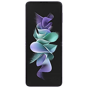Samsung Galaxy Z Flip3 5G (128GB, 8GB) 6.7" AMOLED, Snapdragon 888, 5G VoLTE, Fully Unlocked, F711U, Lavender (Renewed)