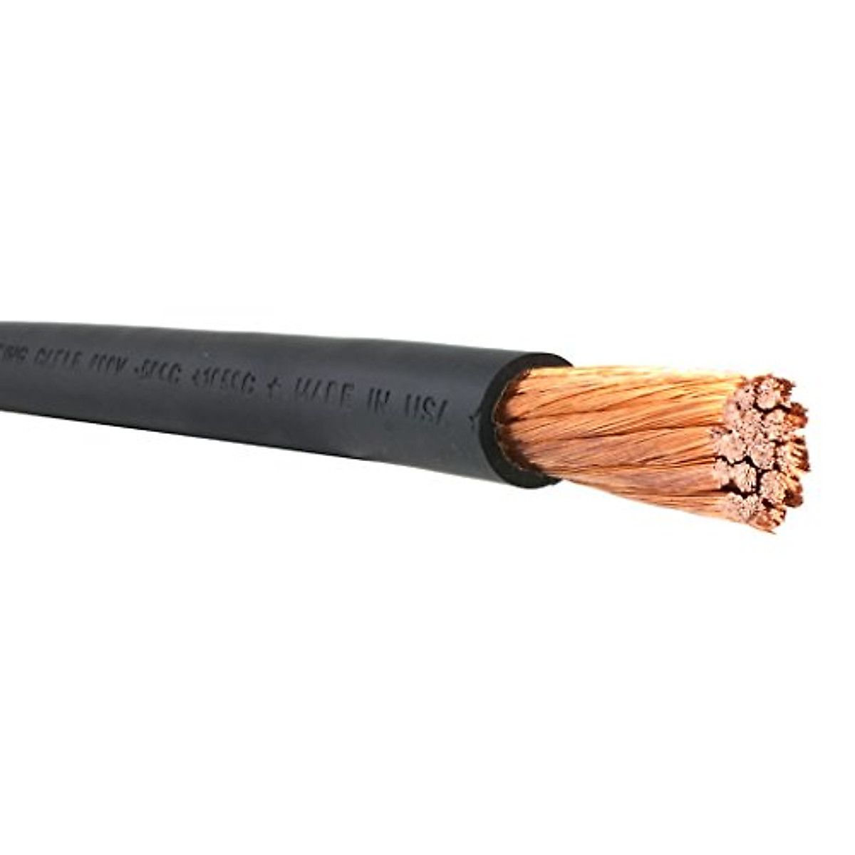 3/0 Gauge AWG - Flex-A-Prene® - Welding/Battery Cable - Black - 600 V - Made in USA (25 FEET)
