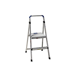 Cosco 11628ABL1 Lite Solutions 225-Pound Duty Rating Aluminum Step Stool, 2-Step