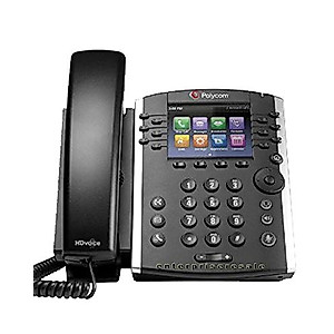 VVX 411 12-Line IP Phone Gigabit PoE (Renewed)