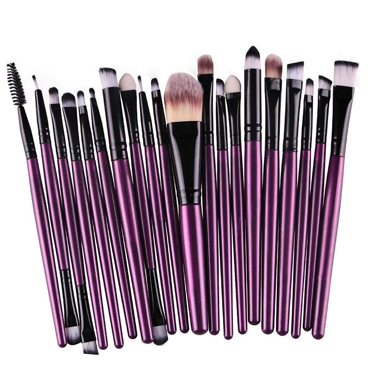 Ninasill Hot Brush, Exclusive 20pcs/Set Makeup Brush Set Tools Make-up (Purple)