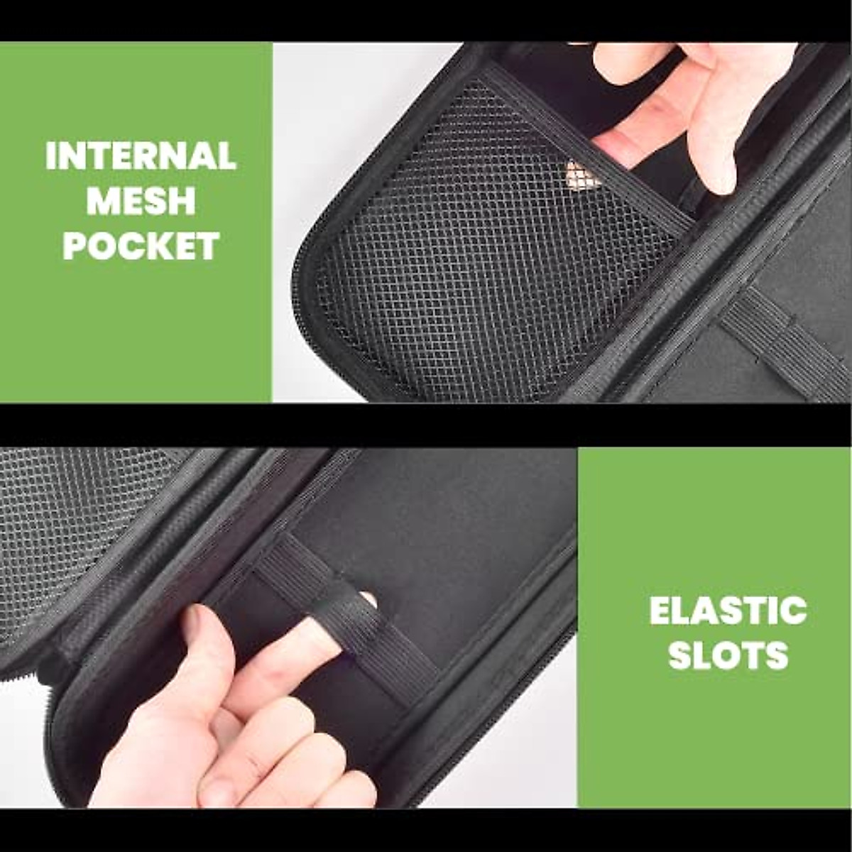 Stethoscope Case Compatible with 3M Littmann Classic III Monitoring/Lightweight II S.E/Cardiology IV Diagnostic/MDF Acoustica Stethoscopes, Extra Pocket for Doctor & Nurse Accessories (Black)