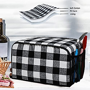 Slow Cooker Cover Compatible with Crock-Pot and Hamilton Beach 6-8 qt Slow Cooker, Crock Pot Cover Keep Appliance Clean, Slow Cooker Dust Cover with Mesh Pocket for Accessories