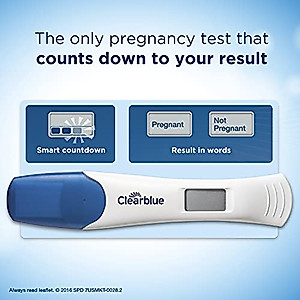 Clearblue Digital Pregnancy Test with Smart Countdown, 5 count