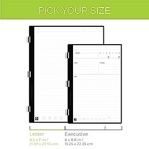 Rocketbook Pro Meeting Notes Page Pack | Scannable Pro Pages for Note Taking - Write, Scan, Erase, Reuse | 20 Sheets | Executive Size: 6 in x 8.8 in