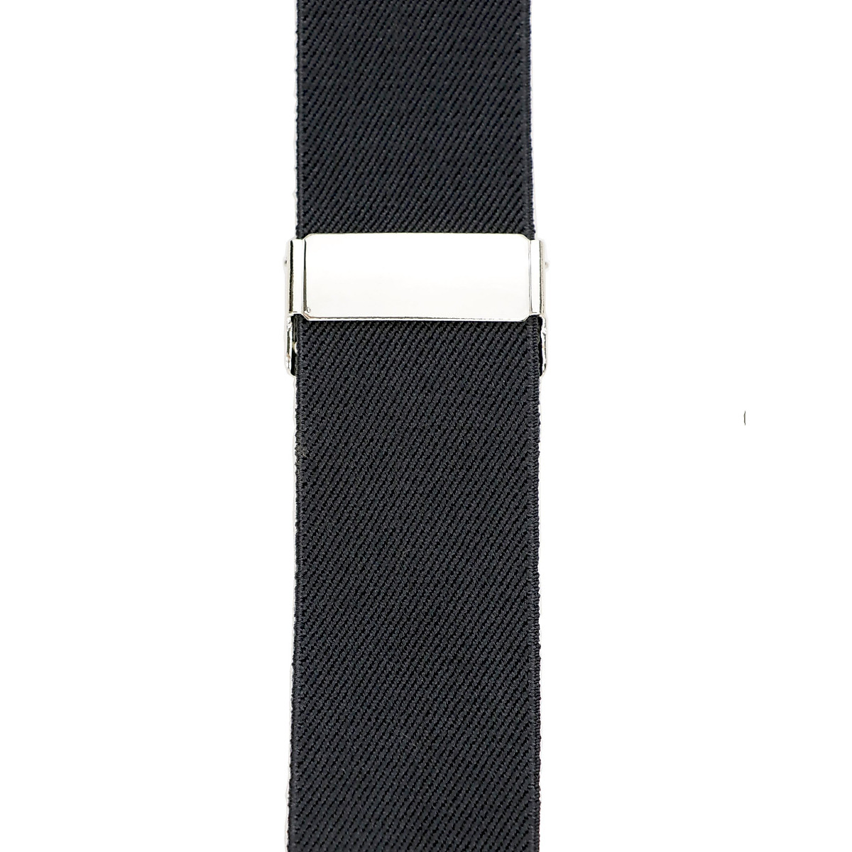 JIERKU Romanlin Mens Suspenders for Work 3 Swivel Hook Clips Y-Back for Groomsmen Leather Black