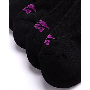Avia Women's Quarter Socks - 10 Pack Cushioned Athletic Ankle Socks for Women - Women's Moisture Wicking Sports Socks (4-12), Size 4-9, Black