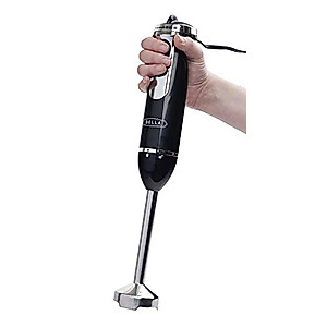BELLA 10-Speed Immersion Blender with Attachments, 350 Watt, Immersion Blender with Dishwasher Safe Whisk & Blending Attachments for Food Prep, Black