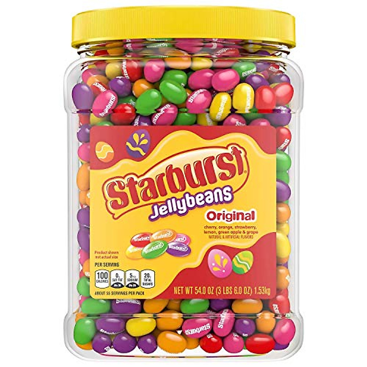 Starburst Jelly Beans Original Fruit Flavors Pantry-Size, 54 Ounce