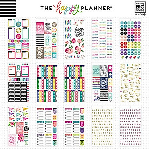 me & my BIG ideas Sticker Value Pack for Classic Planner - The Happy Planner Scrapbooking Supplies - Student Theme - Multi-Color - Great for Projects & Albums - 30 Sheets, 1302 Stickers Total
