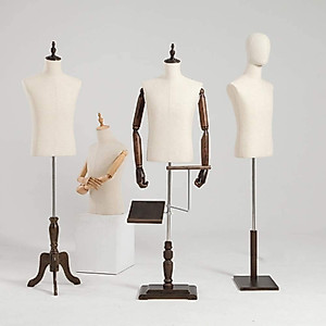 Tailors Dummy Male Manikin Dummy with Head and Arms| for Clothing Display Dressmakers Mannequin Dressmakers Dummy