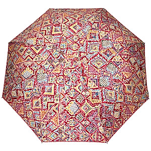 Sakroots Aritst Circle Boxed Umbrella, Sweet Red Brave Beauti