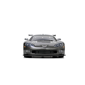 Big Time Muscle 1:24 2005 Chevy Corvette C6R Die-cast Car Charcoal Grey, Toys for Kids and Adults
