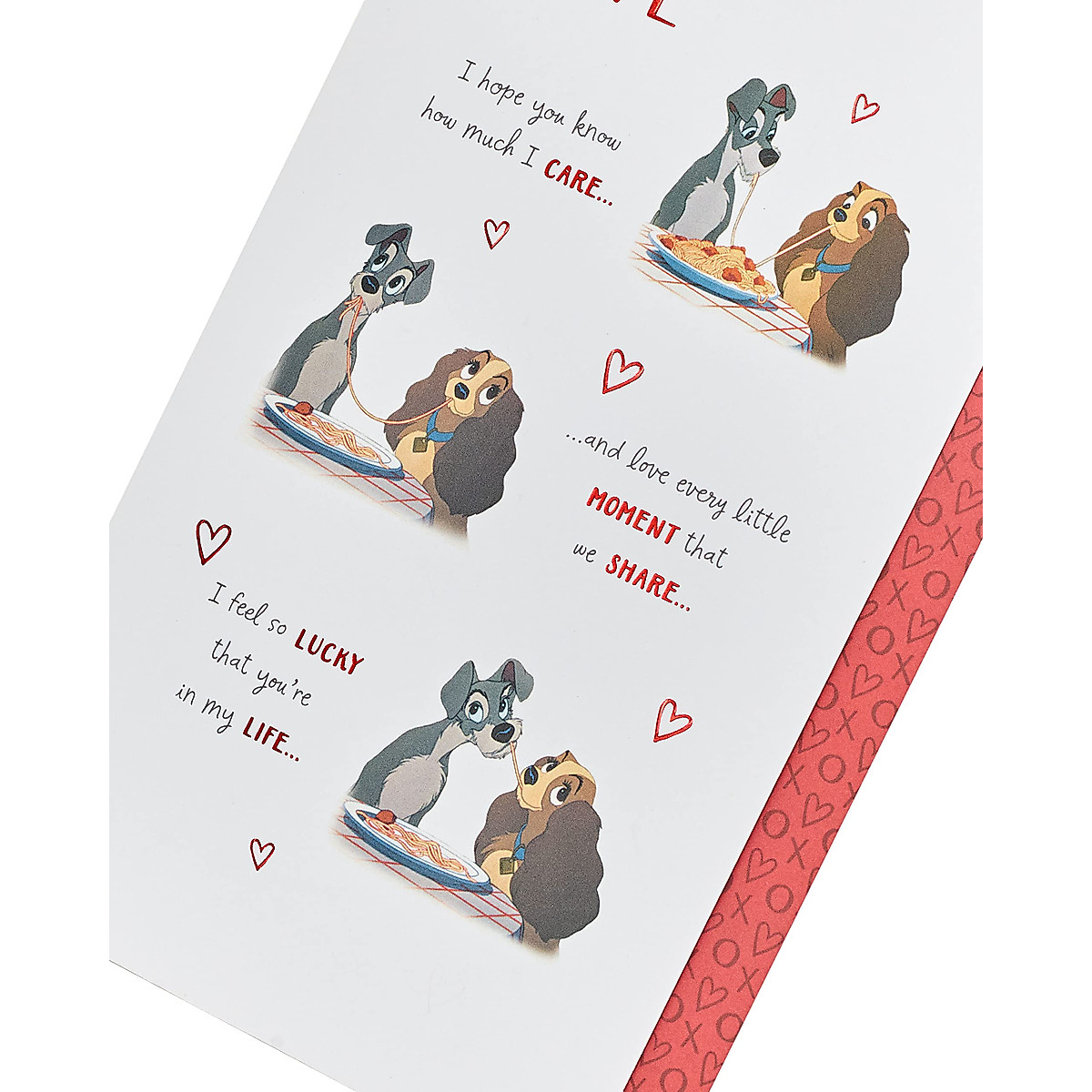 UK Greetings Wife Birthday Card - Cute Disney Birthday Card for Her - Lady and The Tramp Birthday Card for Wife,Beige,24.9 x 15.9 x 0.7 cm; 30 Grams