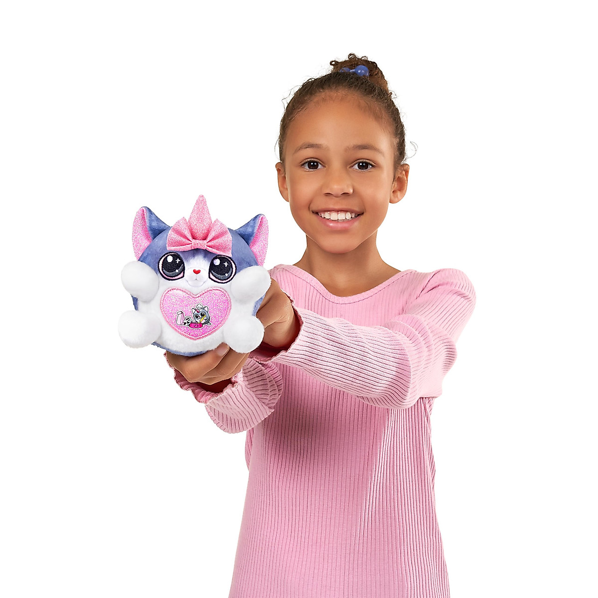 Rainbocorns Kittycorn Surprise Series 2 (Calico Cat) by ZURU, Collectible Plush Stuffed Animal, Surprise Egg, Sticker Pack, Slime, Ages 3+ for girls, Children