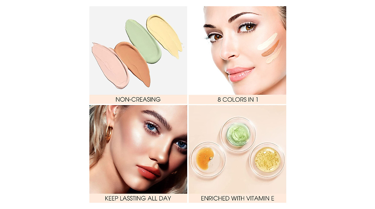 Color Corrector Palette - 8 Shades for Flawless Skin